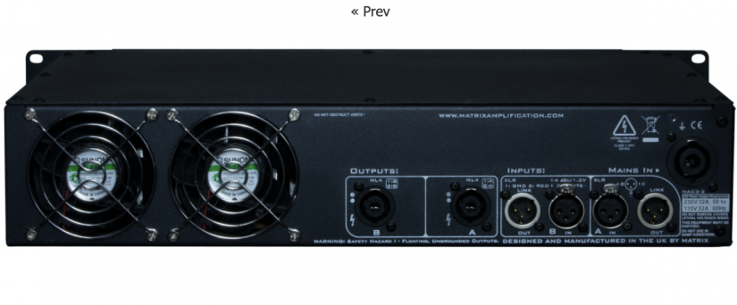 Matrix XT7000MF Amplifier | Pro Audio Visual